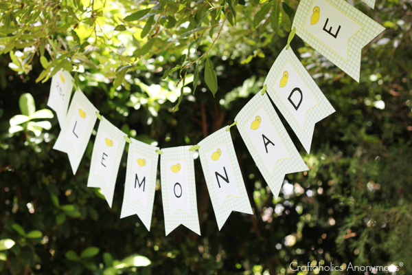 Lemonade Stand Banner Free Printable